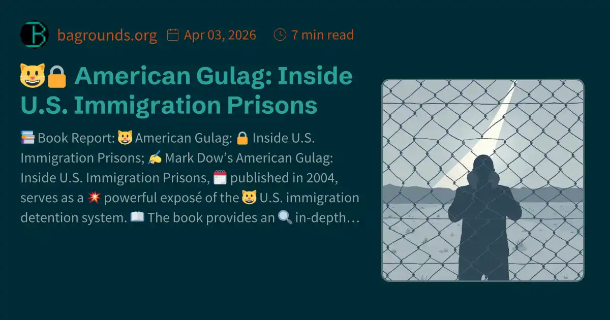 🇺🇸🔒 American Gulag: Inside U.S. Immigration Prisons