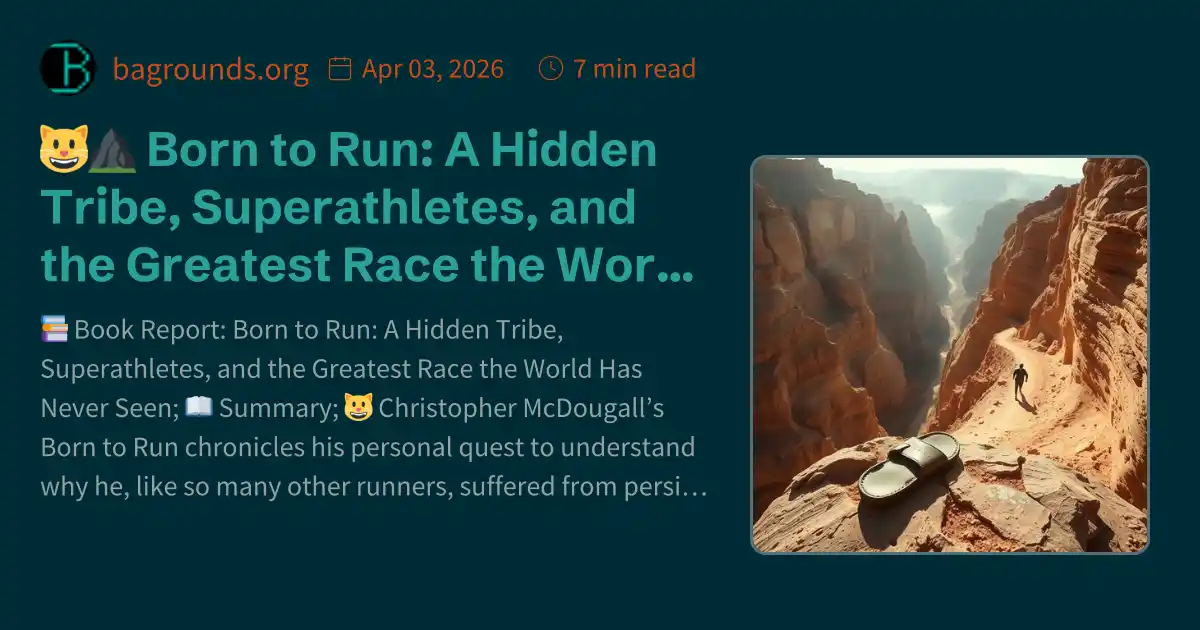 🏃‍♂️⛰️ Born to Run: A Hidden Tribe, Superathletes, and the Greatest ...