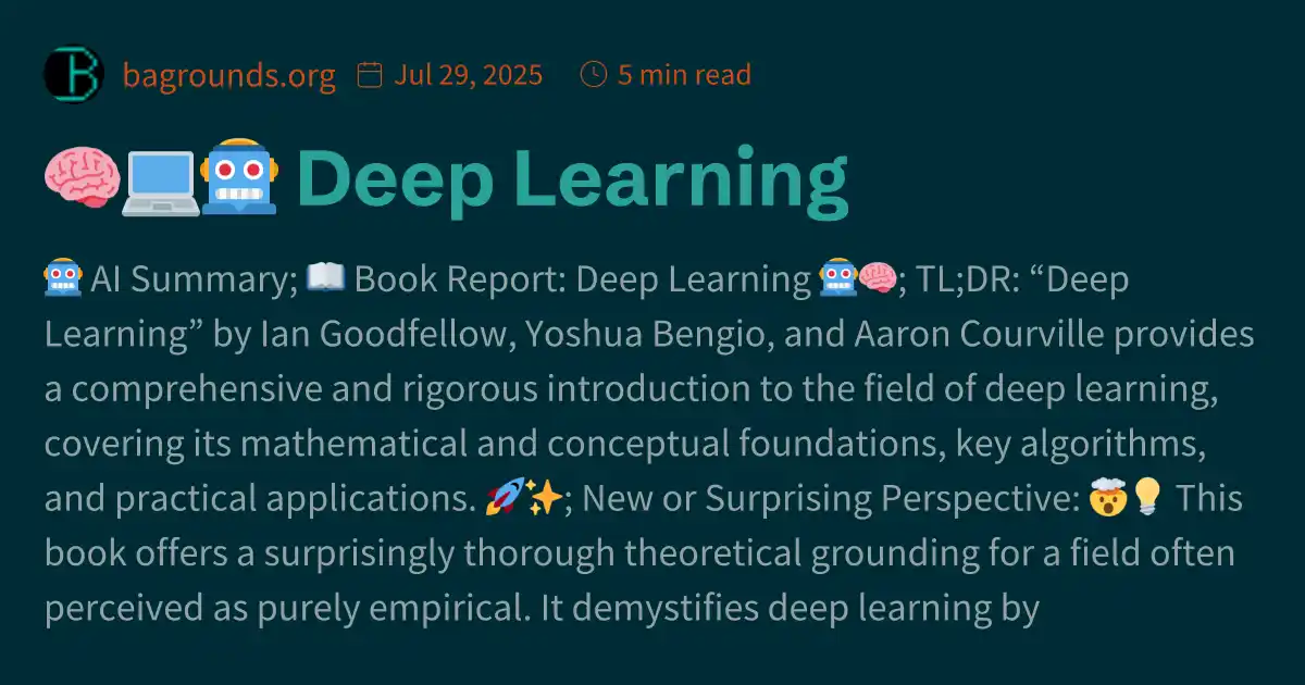 🧠💻🤖 Deep Learning