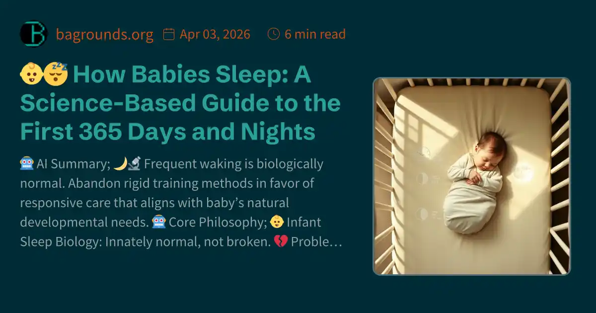 👶😴 How Babies Sleep: A Science-Based Guide to the First 365 Days and Nights