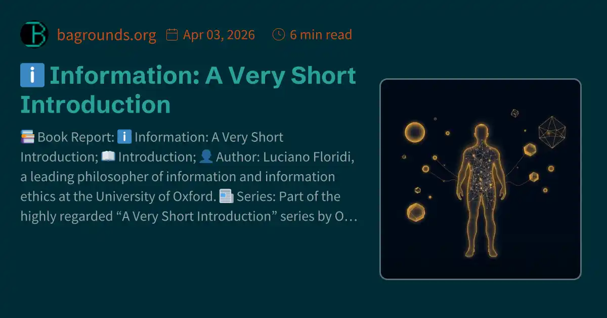 ℹ️ Information: A Very Short Introduction