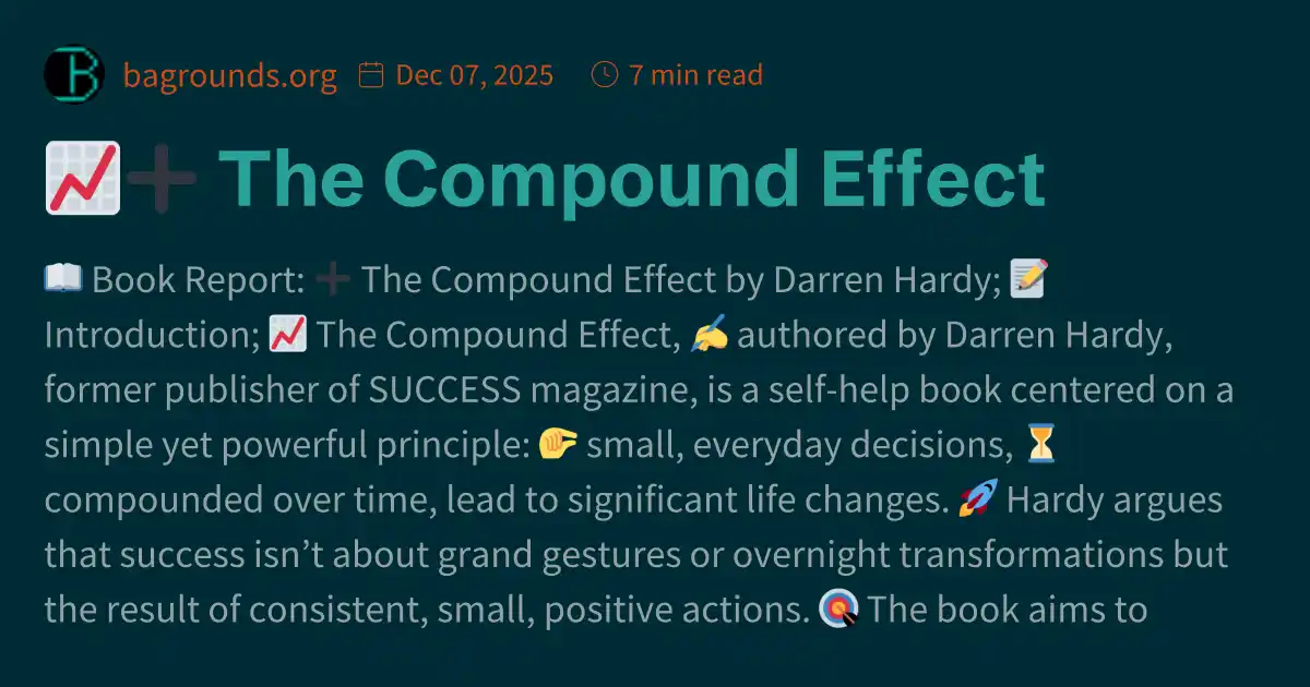 📈 The Compound Effect