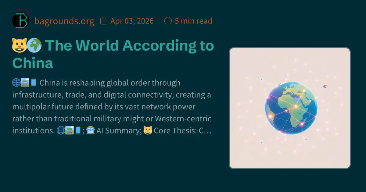 🇨🇳🌍 The World According to China
