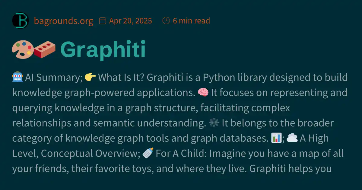🎨🧱 Graphiti
