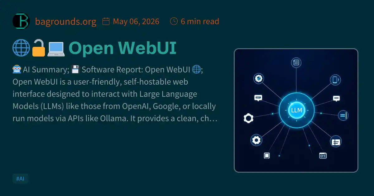 🌐🔓💻 Open WebUI