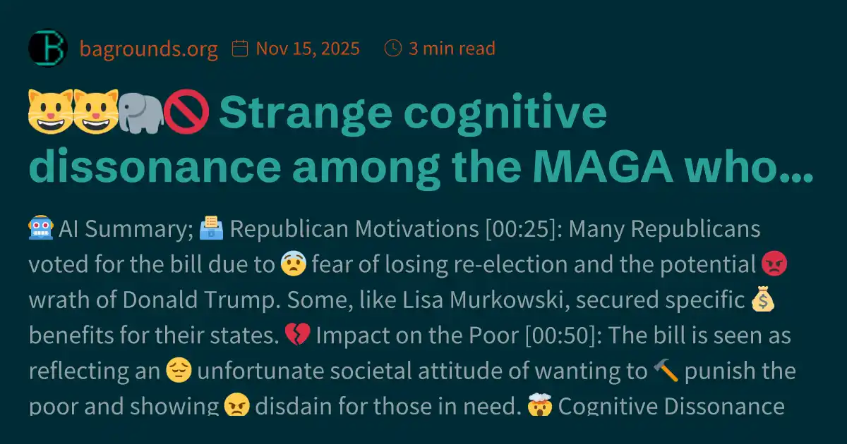 😵‍💫🇺🇸🐘🚫 Strange cognitive dissonance among the MAGA who are convinced ...